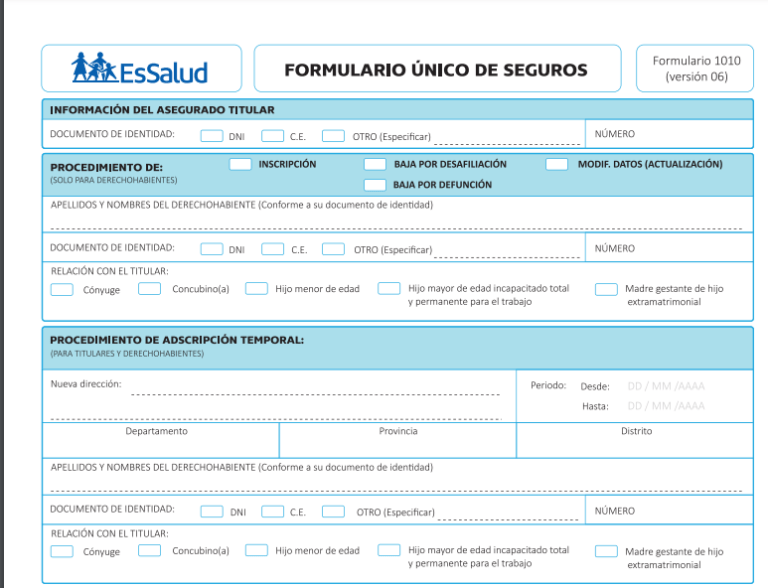 Todo lo que necesitas saber sobre el formulario 1010 de Essalud ...